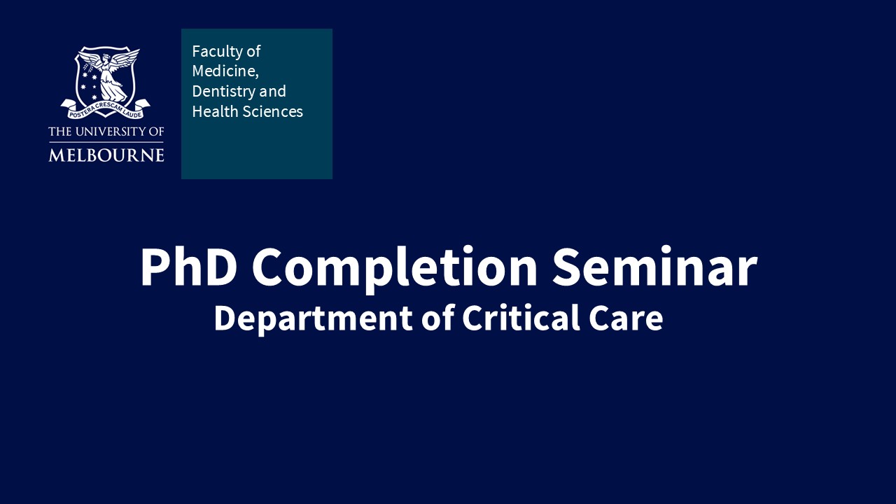 DoCC PhD Completion Seminar